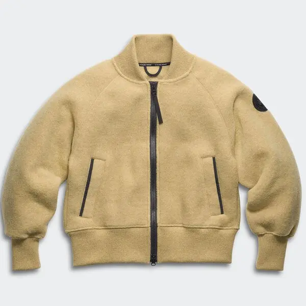 Canada Goose Sierra Fleece Bomber Jacket - Ecru Beige