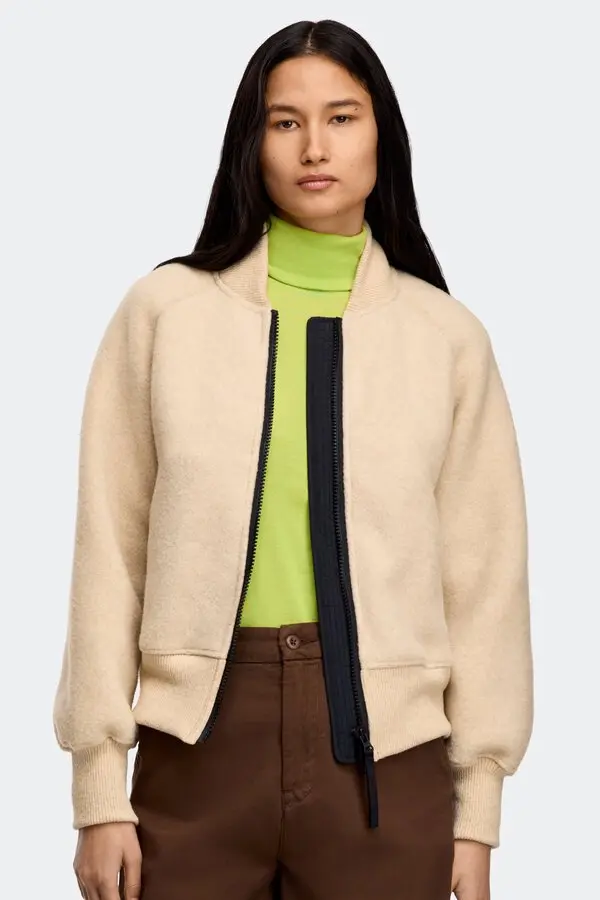 Canada Goose Sierra Fleece Bomber Jacket - Light Tan