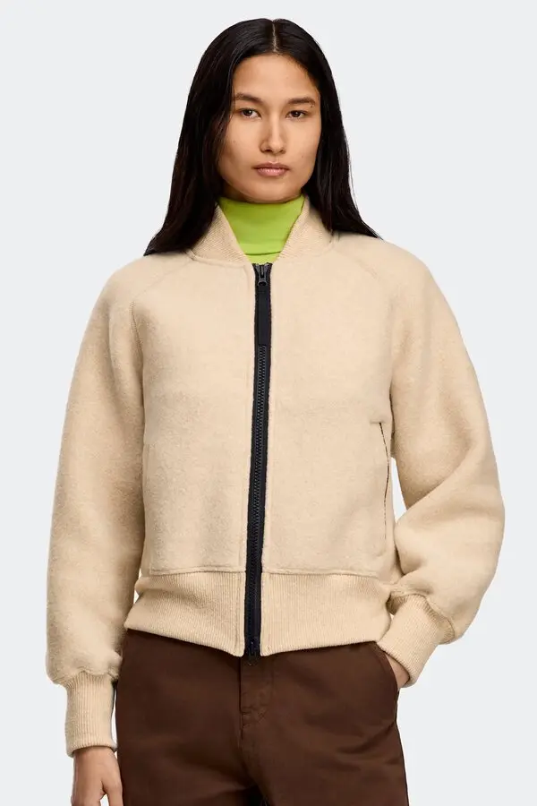 Canada Goose Sierra Fleece Bomber Jacket - Light Tan