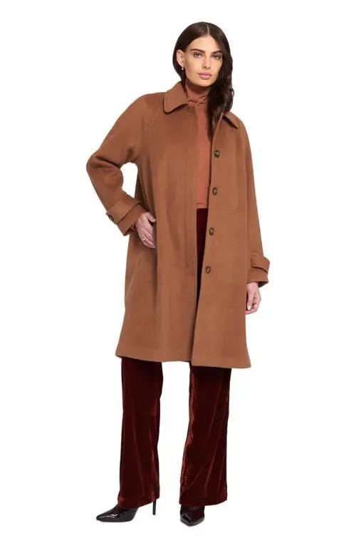 ELLE COLLECTION A-line Melton Coat