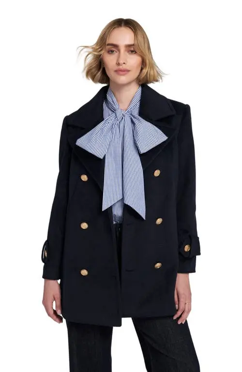 ELLE COLLECTION Melton Pea Coat