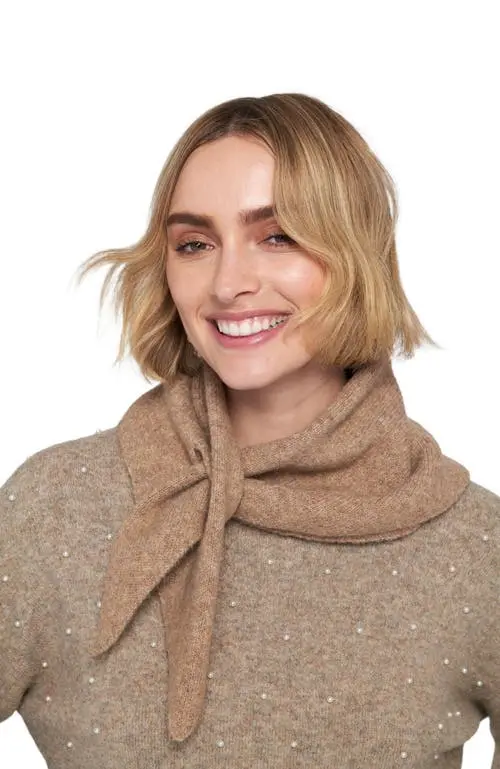 ELLE COLLECTION Sweater Knit Scarf - Latte