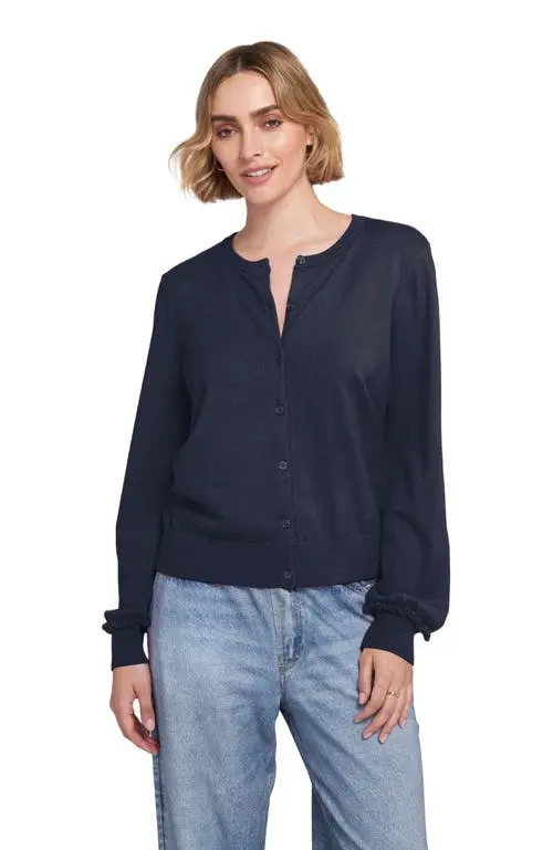 ELLE COLLECTION Fine Gauge Knit Cardigan Sweater