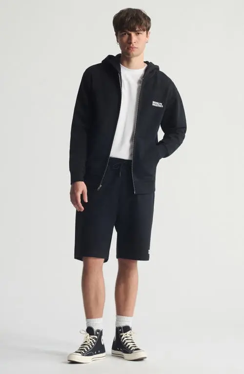 Brooklyn Industries Logo Cotton Zip Hoodie