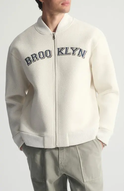 Brooklyn Industries Logo Graphic Zip Sweatshirt