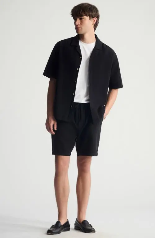 Brooklyn Industries Short Sleeve Cotton & Linen Button-up Shirt