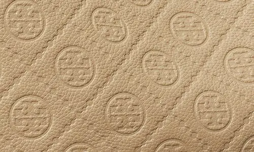 Tory Burch T Monogram Pebble Leather Messenger Bag
