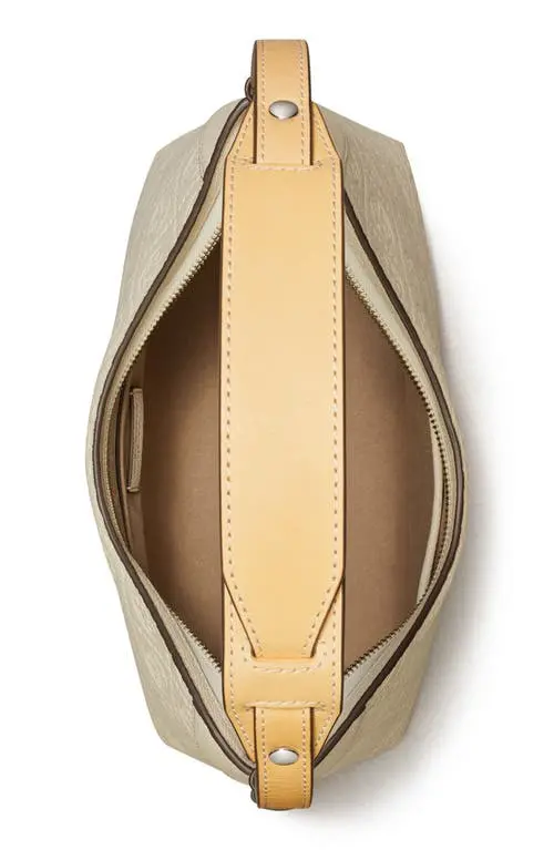 Tory Burch T Monogram Pebble Leather Messenger Bag