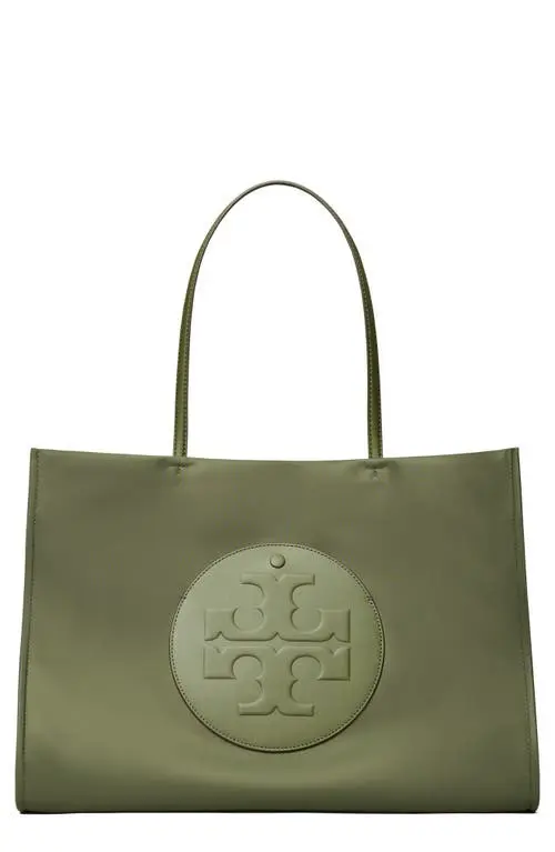 Tory Burch Ella Recycled Nylon Tote - Olive Green