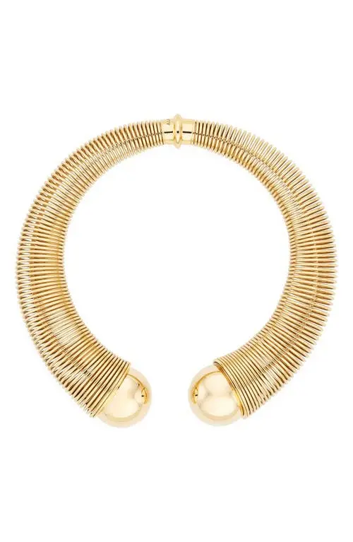 Alaïa Spiral Collar Necklace - Or