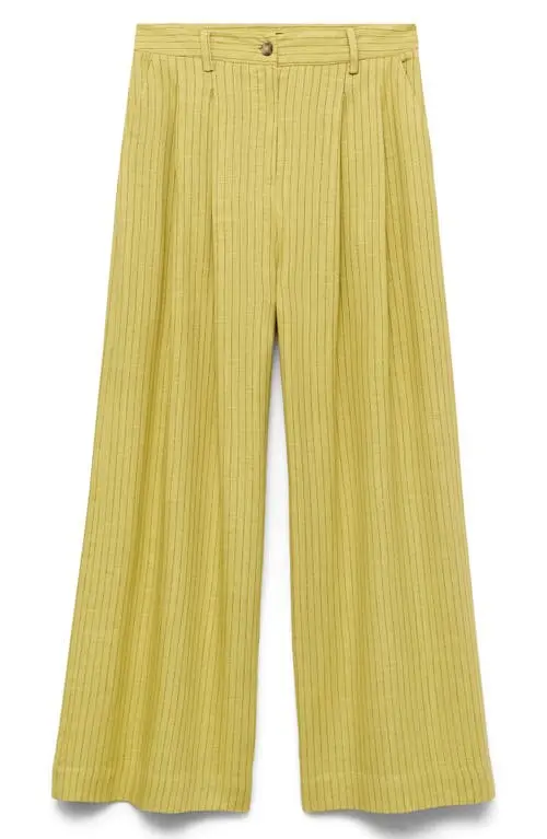 Mango Luce Stripe Wide Leg Pants