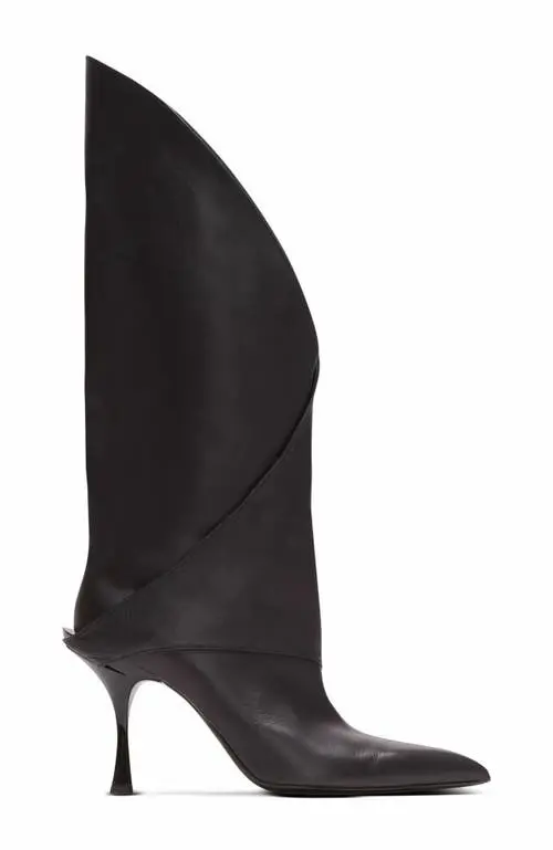 Balmain Twist Heeled Leather Boots