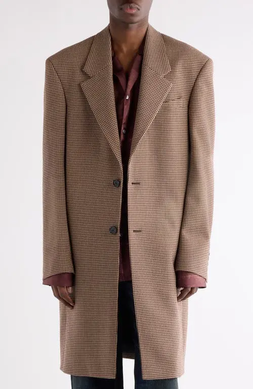 Acne Studios Otam Houndstooth Wool Coat