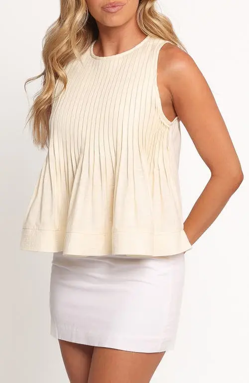 PETAL & PUP Pintuck Pleat Cotton Blend Tank