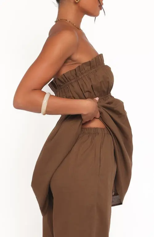 PETAL & PUP Ember Strapless Tunic Top