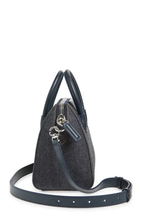 Givenchy Mini Antigona Denim & Leather Satchel