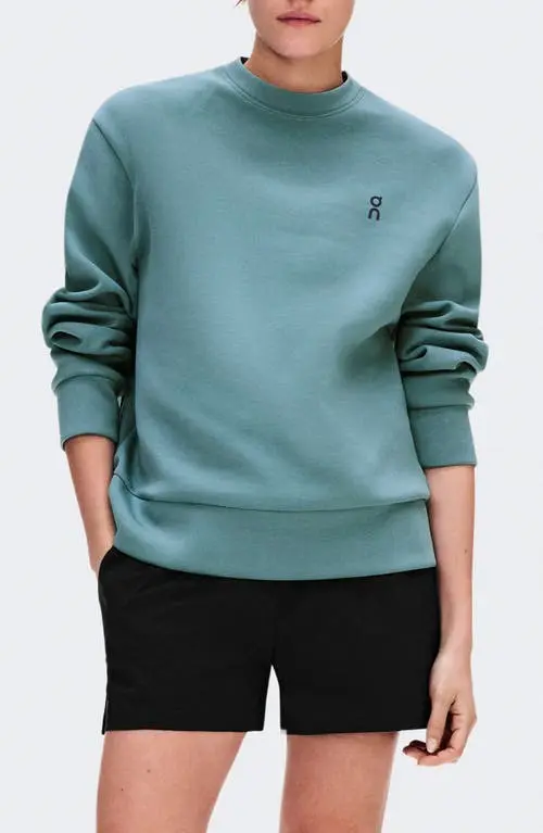 On Focus Tech Crewneck Sweatshirt - Agave