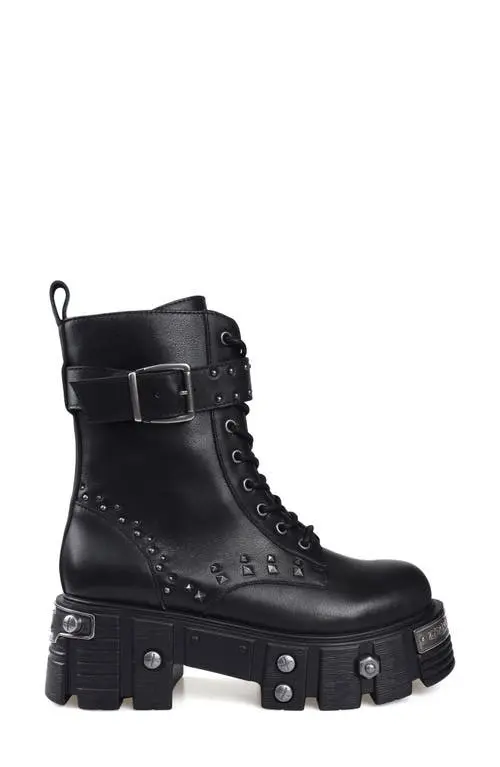 ZIGI Monik Studded Lug Sole Combat Boots