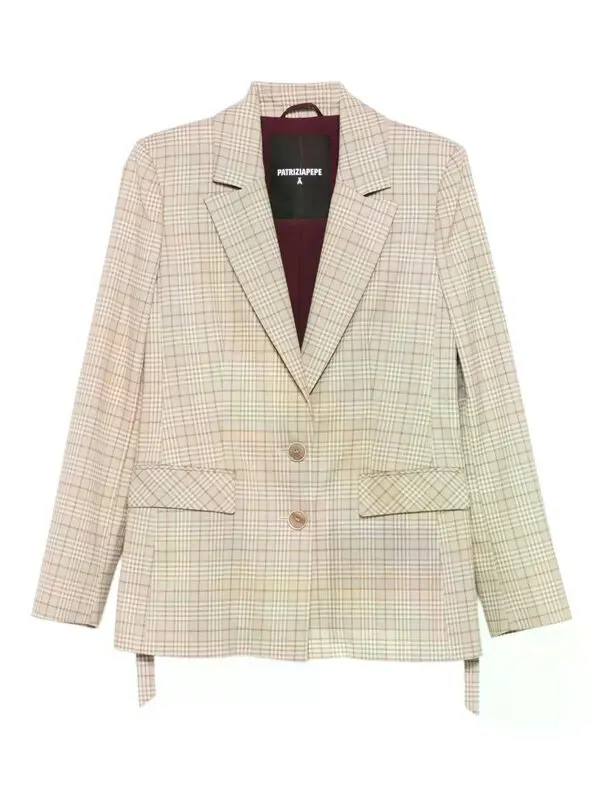 Patrizia Pepe Checked Blazer