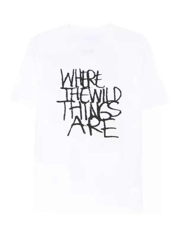 Sacai Graffiti-print T-shirt - White
