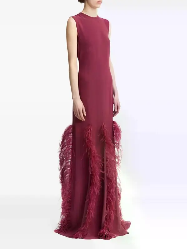 16arlington pink feather dress 16ARLINGTON Cindy Feather-trimmed Sequined Tulle Mini Dress - Women - Silver Dresses