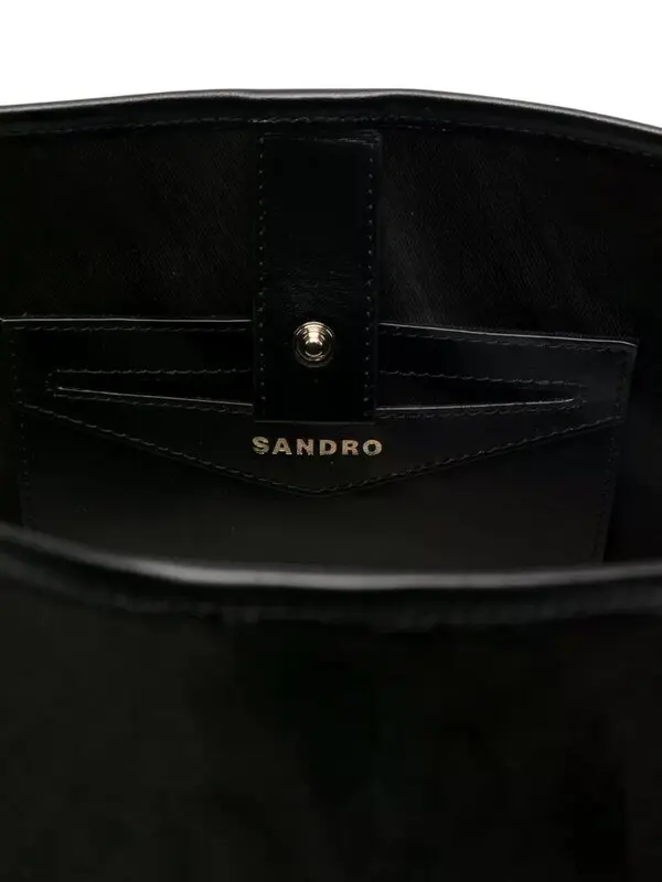 Sandro Suede Tote Bag - Black