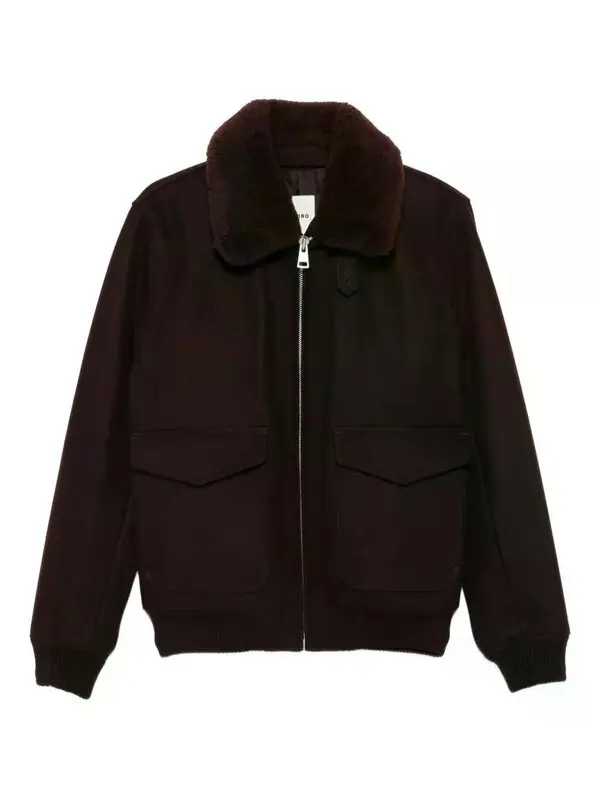 Sandro Zip-up Bomber Jacket - Brown