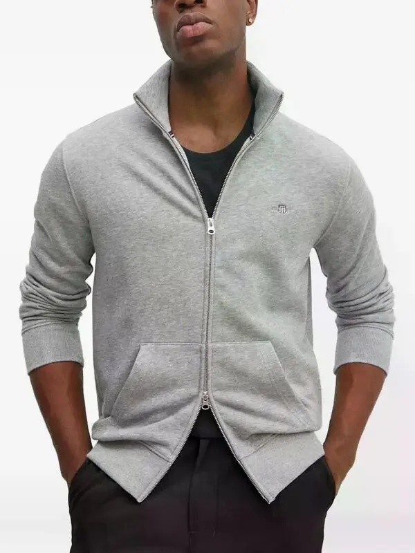 Gant Shield High-neck Zip-up Sweater