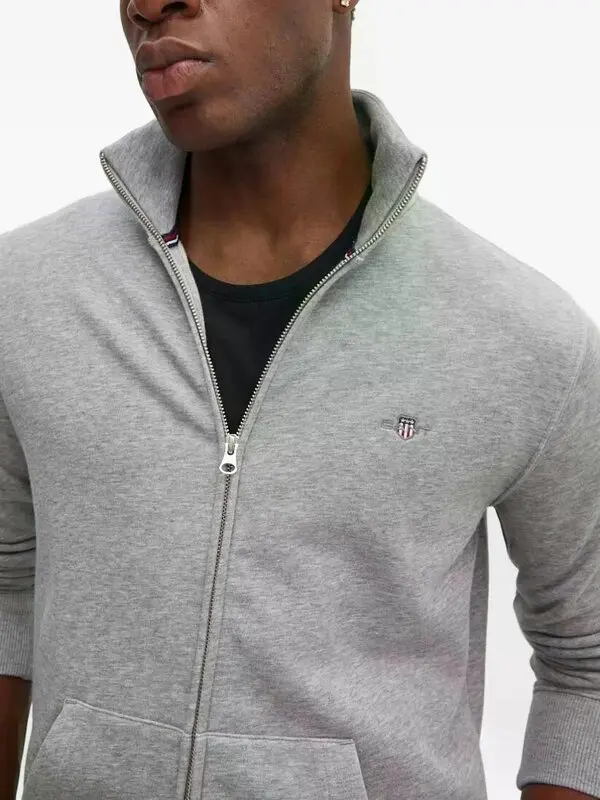 Gant Shield High-neck Zip-up Sweater