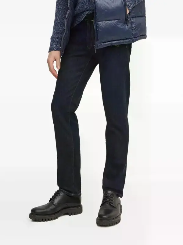 HACKETT Leather-patch Denim Jeans