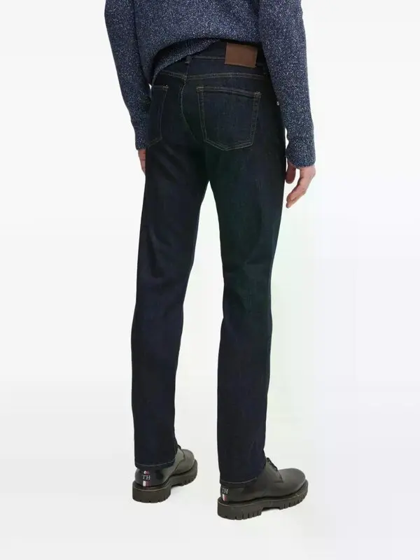 HACKETT Leather-patch Denim Jeans