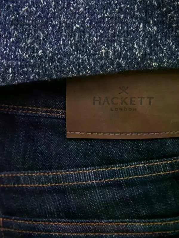 HACKETT Leather-patch Denim Jeans