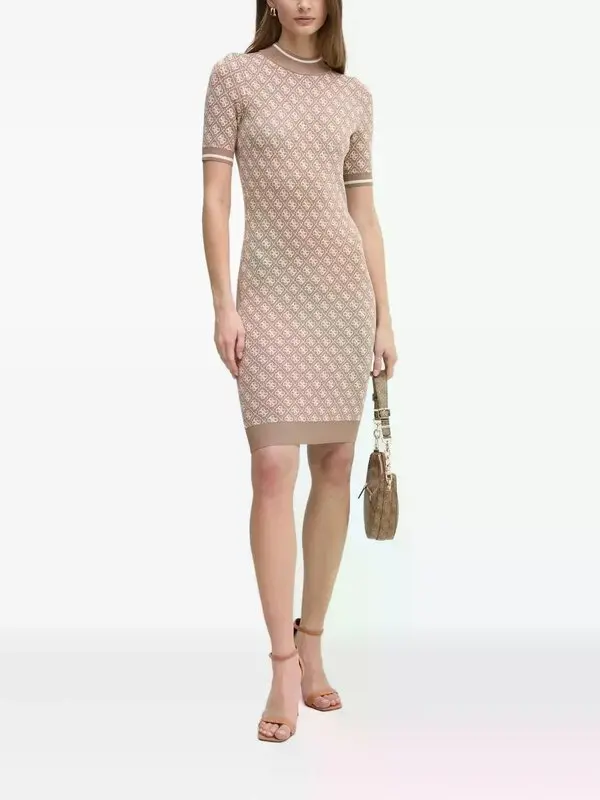 Guess Logo-pattern Mini Dress
