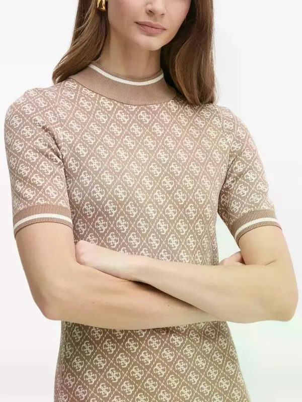 Guess Logo-pattern Mini Dress