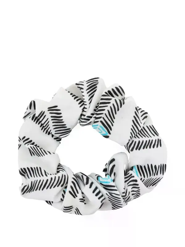 LYGIA & NANNY Patterned Scrunchie - White