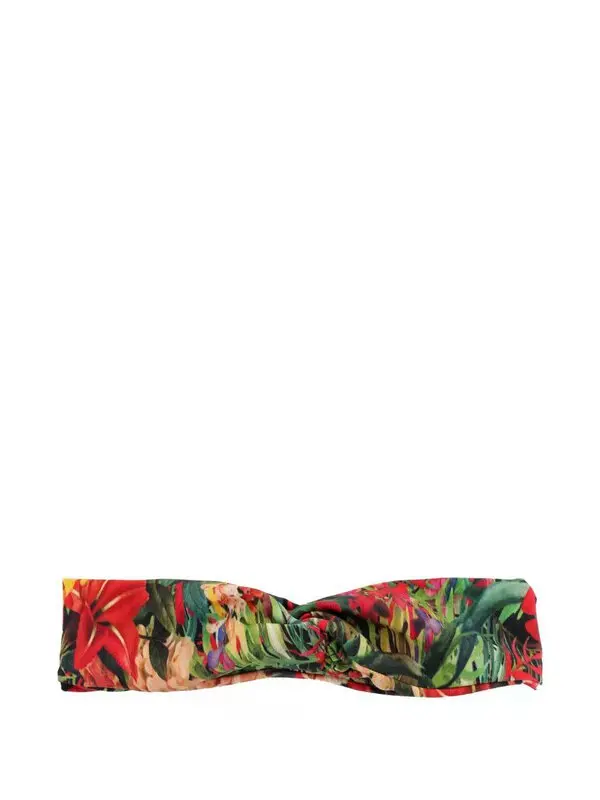 LYGIA & NANNY Bethania Twisted Floral Headband - Green