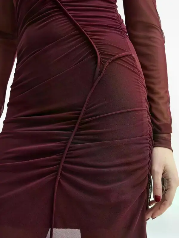 GESTUZ Mesh Paneled Dress