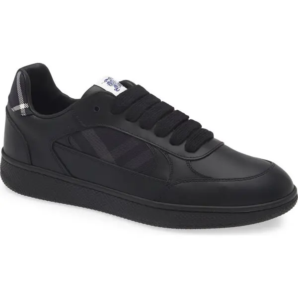 Burberry Terrace Check Sneakers - Black/storm Blue Che