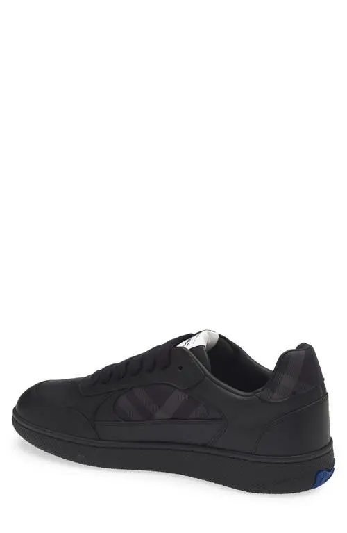 Burberry Terrace Check Sneakers - Black/storm Blue Che