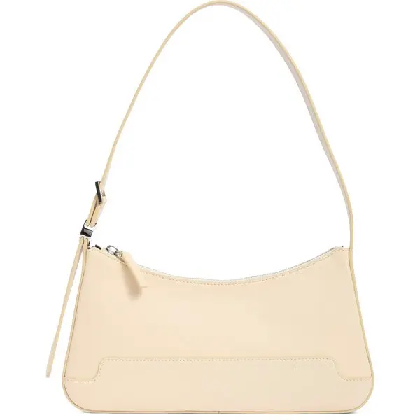 Marni Baguette Leather Shoulder Bag - 274 - Cream