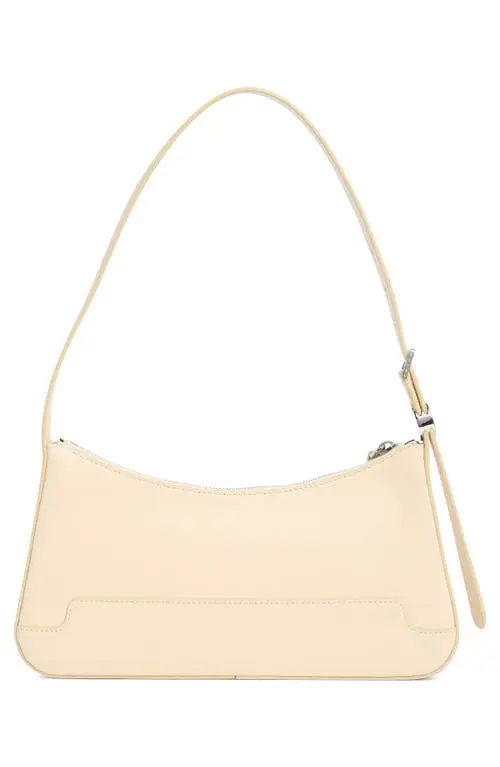Marni Baguette Leather Shoulder Bag - 274 - Cream