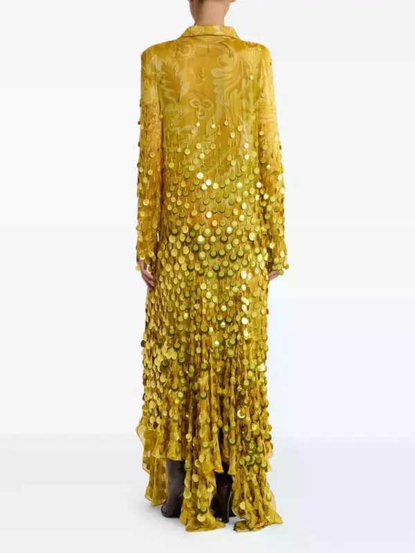 Etro Sequin-embellished Silk Dress