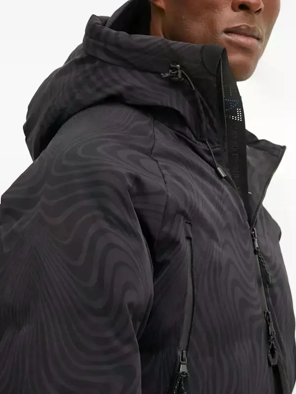 EA7 Wave-pattern Ski Jacket