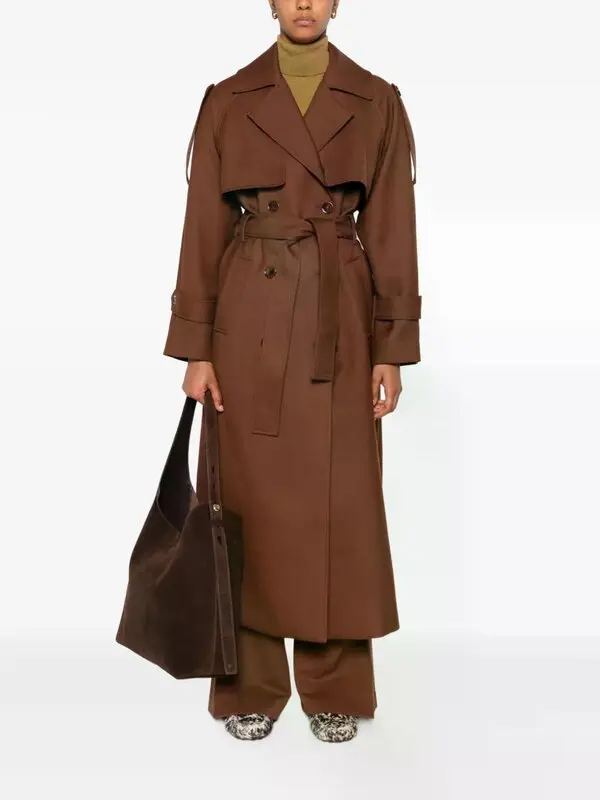 Patrizia Pepe Flare Trousers - Brown