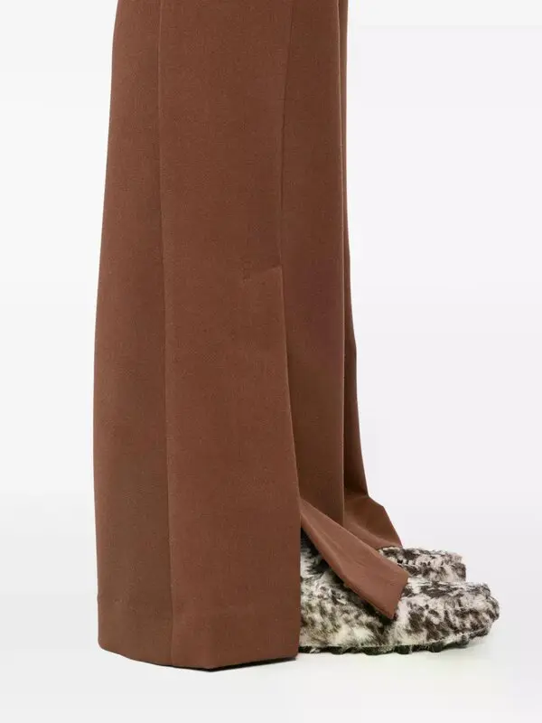 Patrizia Pepe Flare Trousers - Brown