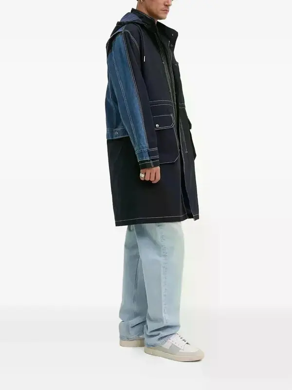 Desigual Denim-panel Hooded Parka
