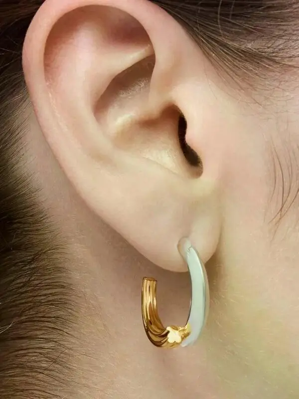 TOUS Two-tone Hoop Earrings
