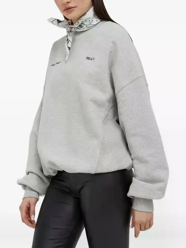PREACH Cotton Crew-neck Sweatshirt - Grey