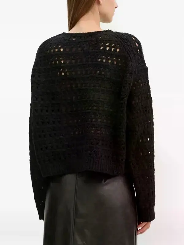 DRYKORN Open-knit Cropped Sweater