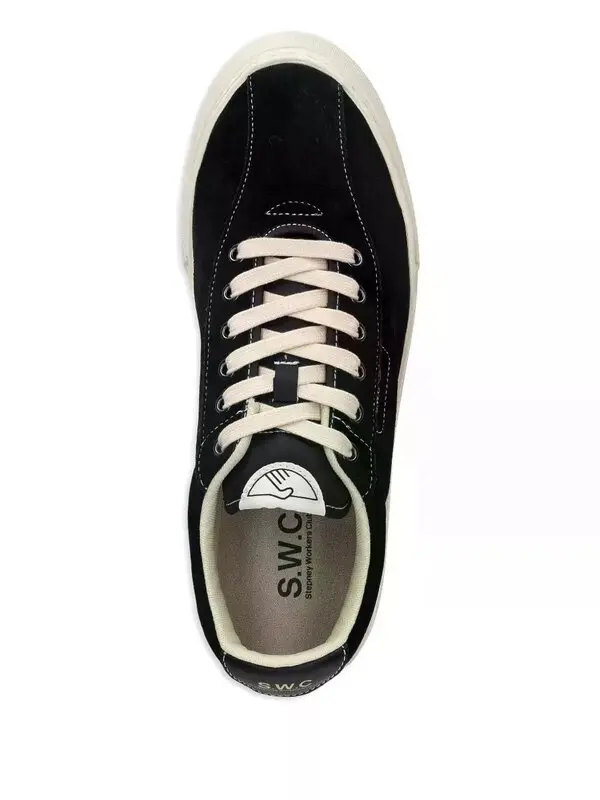 S.W.C STEPNEY WORKERS CLUB Suede Sneakers - Black